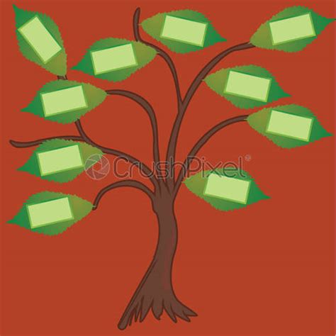 Tree With Labels Stock Vector 1615226 Crushpixel
