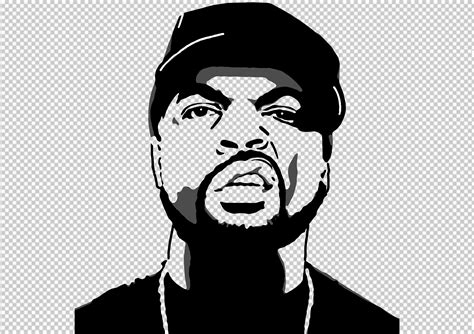 Ice Cube SVG PNG NWA Ice Cube Rapper Clipart Americas Most Wanted