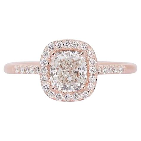 18k Rose Gold Coloured Diamond Ring For Sale At 1stdibs
