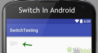 Switch On Off Tutorial With Example In Android Studio Abhi Android
