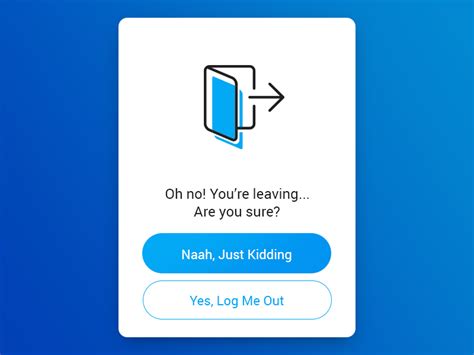 Log Out Daily Ui App Ui Design App Interface Design Mobile App Design Inspiration
