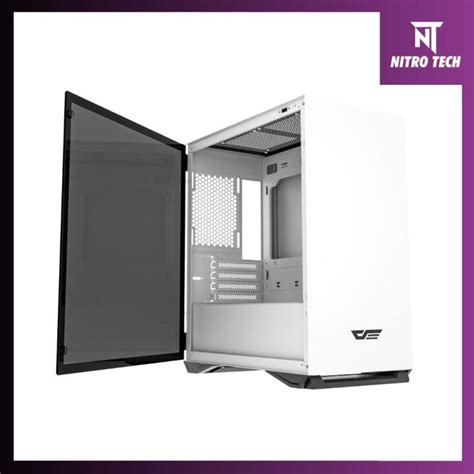 Aigo Darkflash Dlm 22 Matx Desktop Pc Case White 3x Rgb Fans Included Lazada