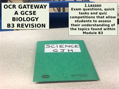 Ocr Gateway A Gcse Biology B3 Organism Level Systems Revision Teaching Resources