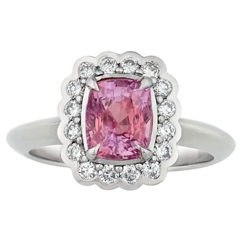 Padparadscha Sapphire Ring 2 50 Carats At 1stdibs