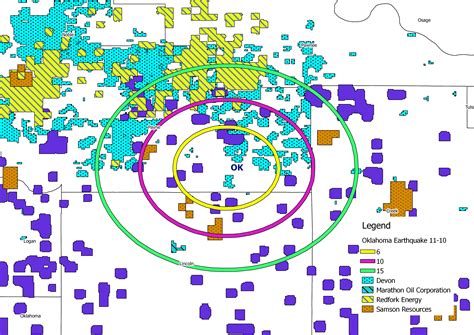 Map 5 0 Oklahoma Earthquake Shuts In Wells In Cushing Area