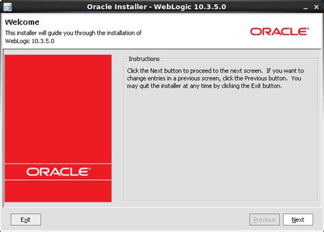 Installing Oracle Weblogic Server