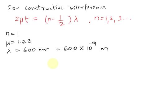 Solved 18 Calculate The Minimum Non Zero Thickness Of A Soap Bubble
