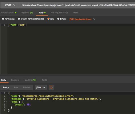 Wordpress Cant Postputdelete Any Products Into Woocommerce By Rest
