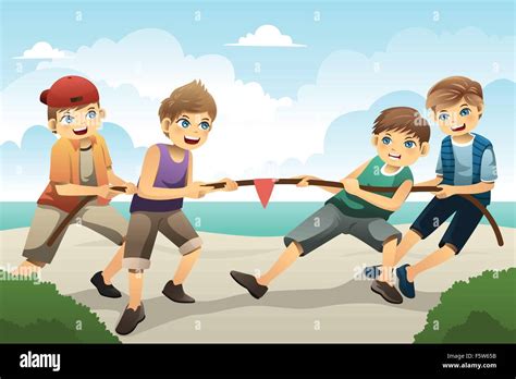 Tug Of War Stock Vector Images Alamy