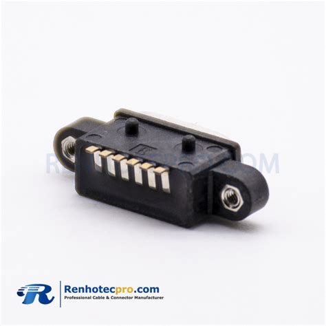 Waterproof Type C Connector Female Socket P SMT With Waterproof Ring Renhotecpro Com