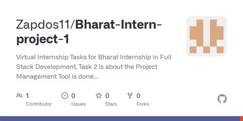 github zapdos11 bharat intern project 1 virtual internship tasks for