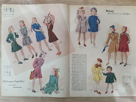 1942 Moden Welt Vintage Fashion Magazine Vintage Sewing Patterns