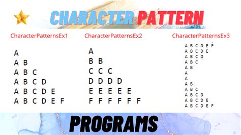 New Character Number Star Patterns Program In Java 2024