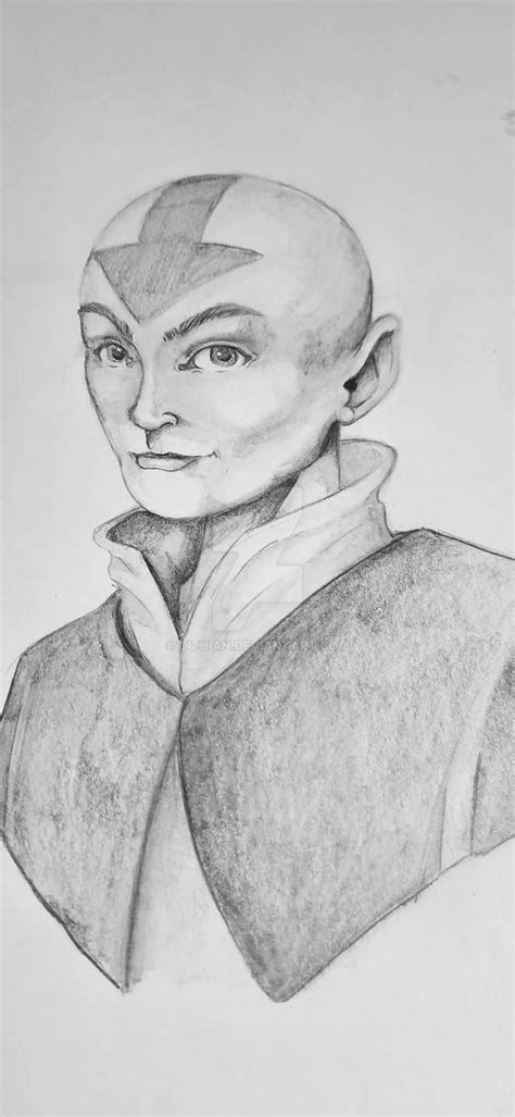 Aang The Last Airbender Sketch By Dithian On Deviantart