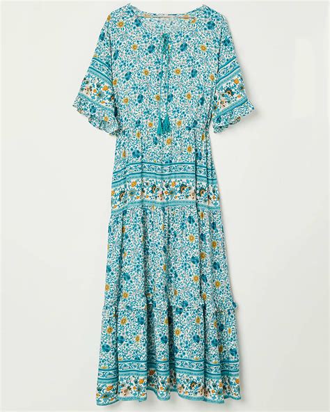 Plus Size Boho Print Maxi Dress