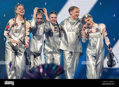 Vaeb From Iceland Performs The Song Roa During The Dress Rehearsal For The Grand Final Of The