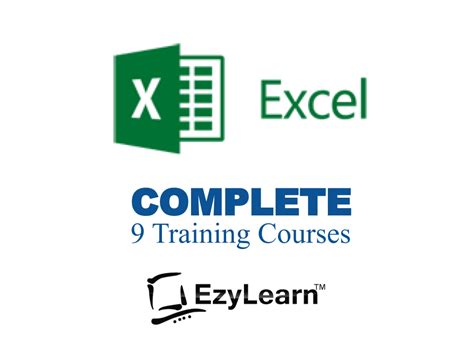 Microsoft Excel COMPLETE Spreadsheet Training Course Package
