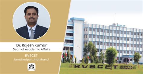 rvscet dr rajesh kumar tiwari dean of academic affairs