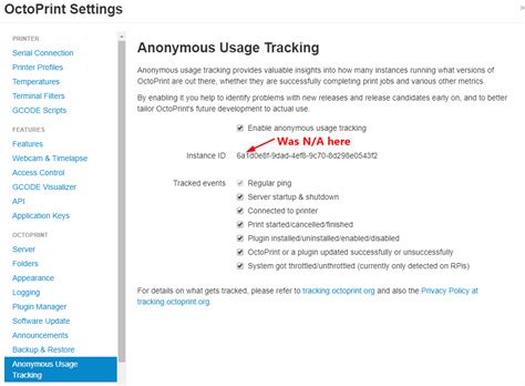 error while calling plugin tracking · issue 2967 · octoprint octoprint