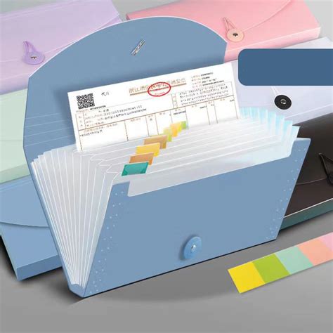 Organ Bag Portable Test Paper Storage 13 Layers Multi Layer File Bag Data Folder Multifunctional