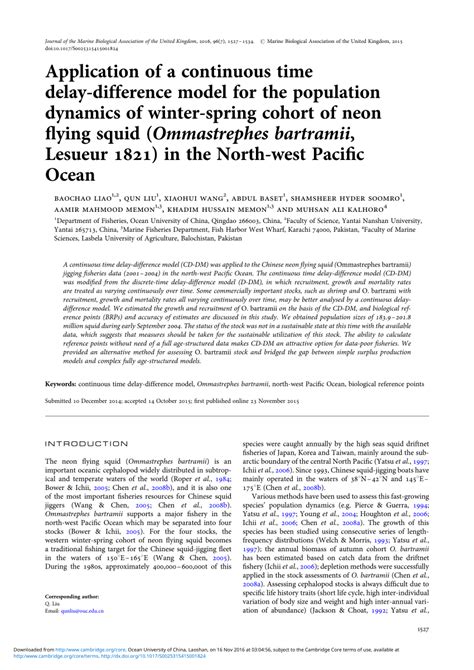 pdf application of a continuous time delay difference model for the