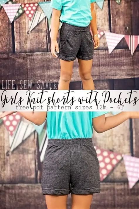 Shorts Sewing Pattern Free For Girls Size 12m 6t From Life Sew Savory