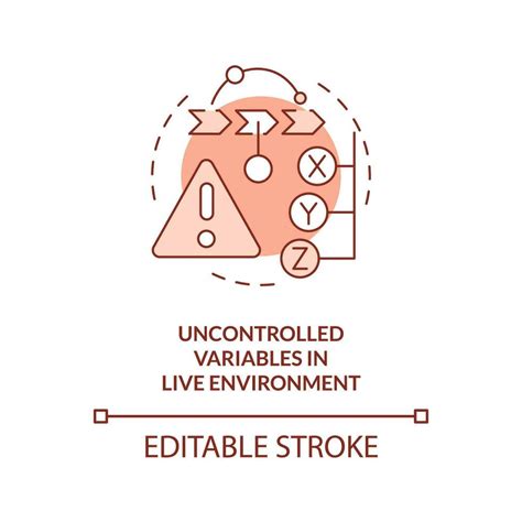 Uncontrolled Variables In Live Environment Red Concept Icon Release