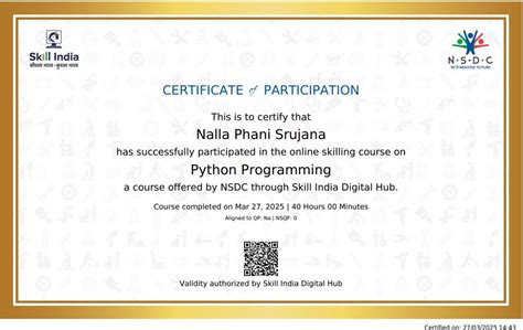 Python Skillindia Nsdc Phani Srujana Nalla