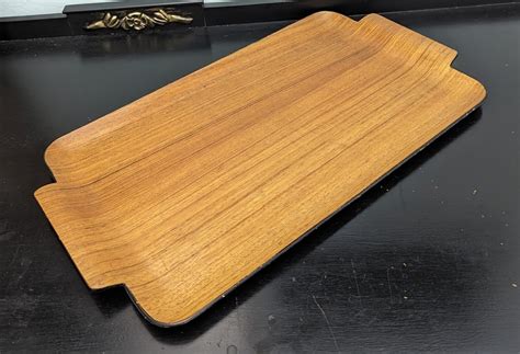 Japanese Teak Wood Tray Modern Minimalist Etsy