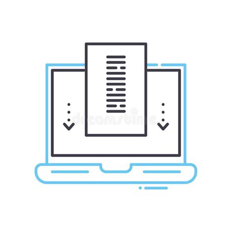 Drivers Installation Line Icon Outline Symbol Vector Illustration