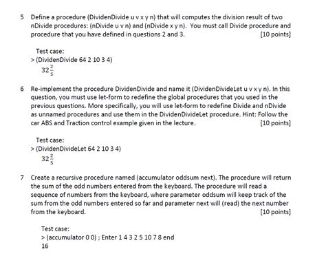 Please Use Scheme Programming Language In Dr Racket