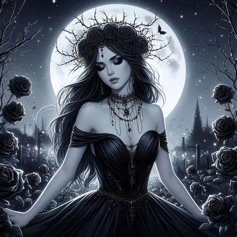 Premium Photo Dark Beautiful Gothic Princess