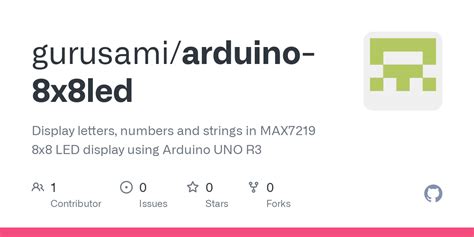 GitHub Gurusami Arduino 8x8led Display Letters Numbers And Strings In MAX7219 8x8 LED