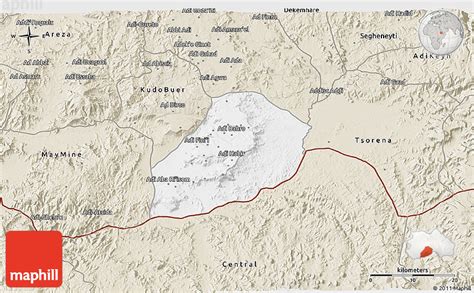 Classic Style 3d Map Of Adi Quala