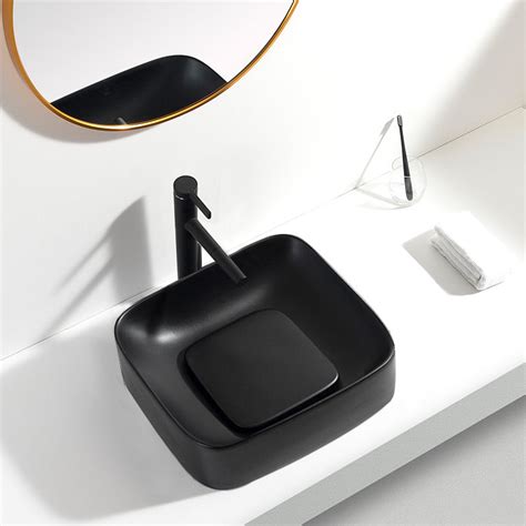 Above Counter Ceramic Basin Rectangle In Various Colour Myhomeware