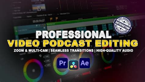 Edit video podcasts, zoom podcast editing professionally by Razamuhammad82 | Fiverr