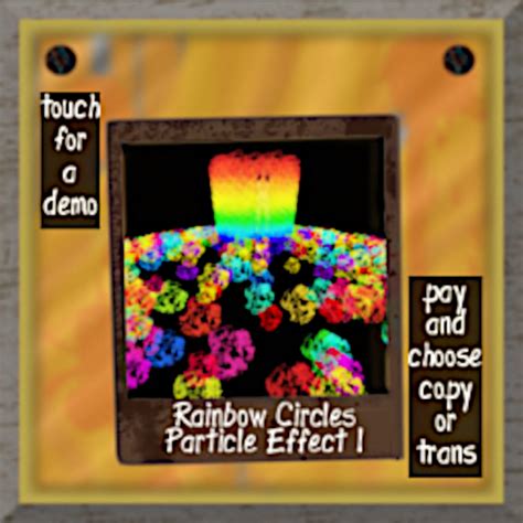 Second Life Marketplace Rainbow Circles Particle Effect 1