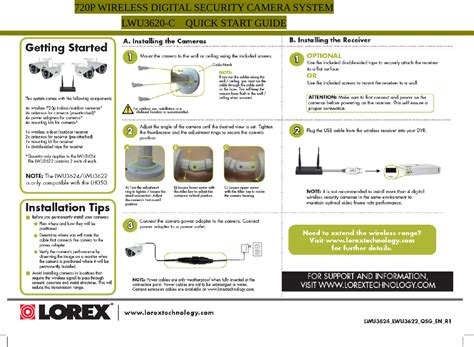Lorex Technology Lwu3620c 2 4g Wireless Camera Product User Manual Manual