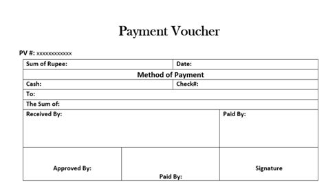 Word Payment Voucher Template Excel Word Template Artofit