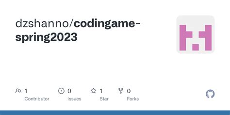 Github Dzshannocodingame Spring2023
