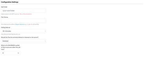 Creating A Flow Using SFTP As The Source Connection Chain Io