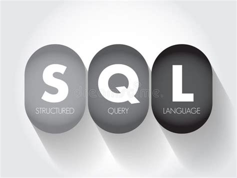 Sql Structured Query Language Standardized Language For Defining And Manipulating Data In A