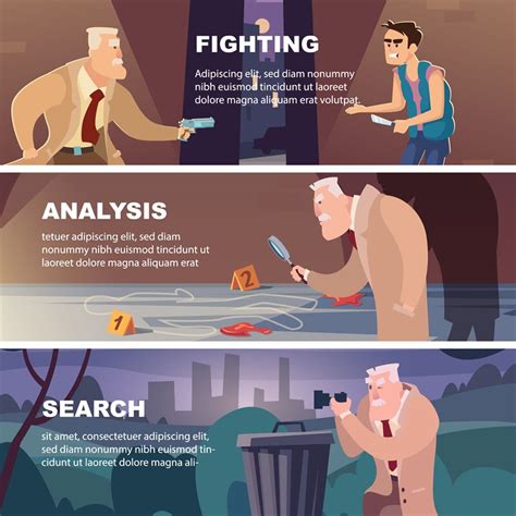 Detective Agency Print Banners With Working Detective Analysis Search By Onyx Thehungryjpeg