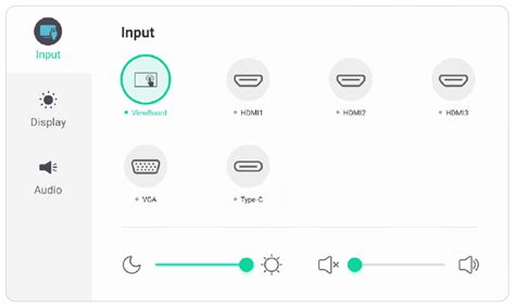 ifp7533 on screen display menu viewsonic viewboard