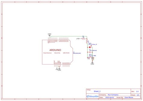 Pin Button LED With Arduino OSHWLab