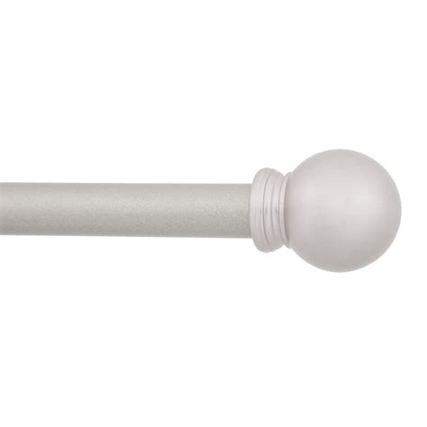 Mainstays Ball Design Curtain Rod 28 48 Nickel Finish Walmartca