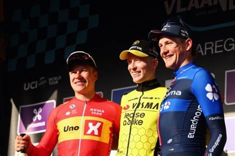 Jonas Abrahamsen Très Content De Monter Sur Le Podium à Waregem Rtl Info
