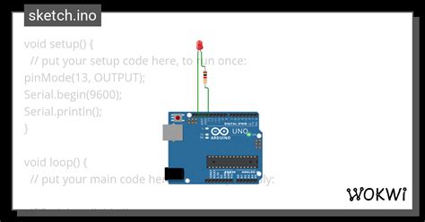 C Ile Led Yakma Wokwi Esp32 Stm32 Arduino Simulator