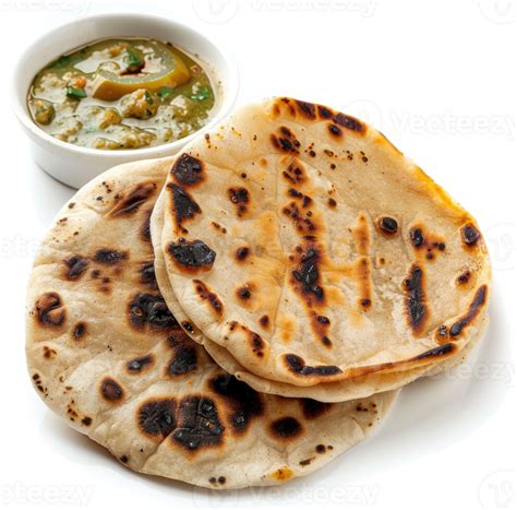 Crispy Flatbreads Served With A Flavorful Vegetable Curry 60817762 Png