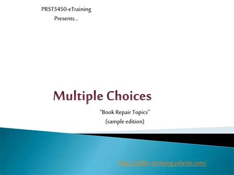 PPT Multiple Choices PowerPoint Presentation Free Download ID